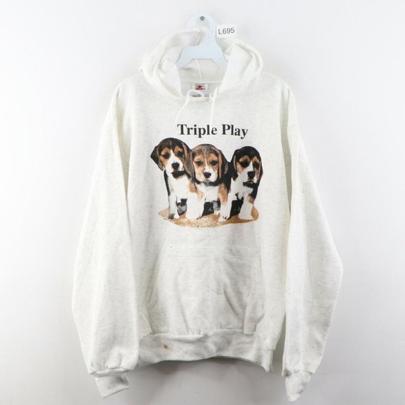 Vintage | Sweaters | Vtg Streetwear Beagle Puppies Hoodie Sweatshirt ...